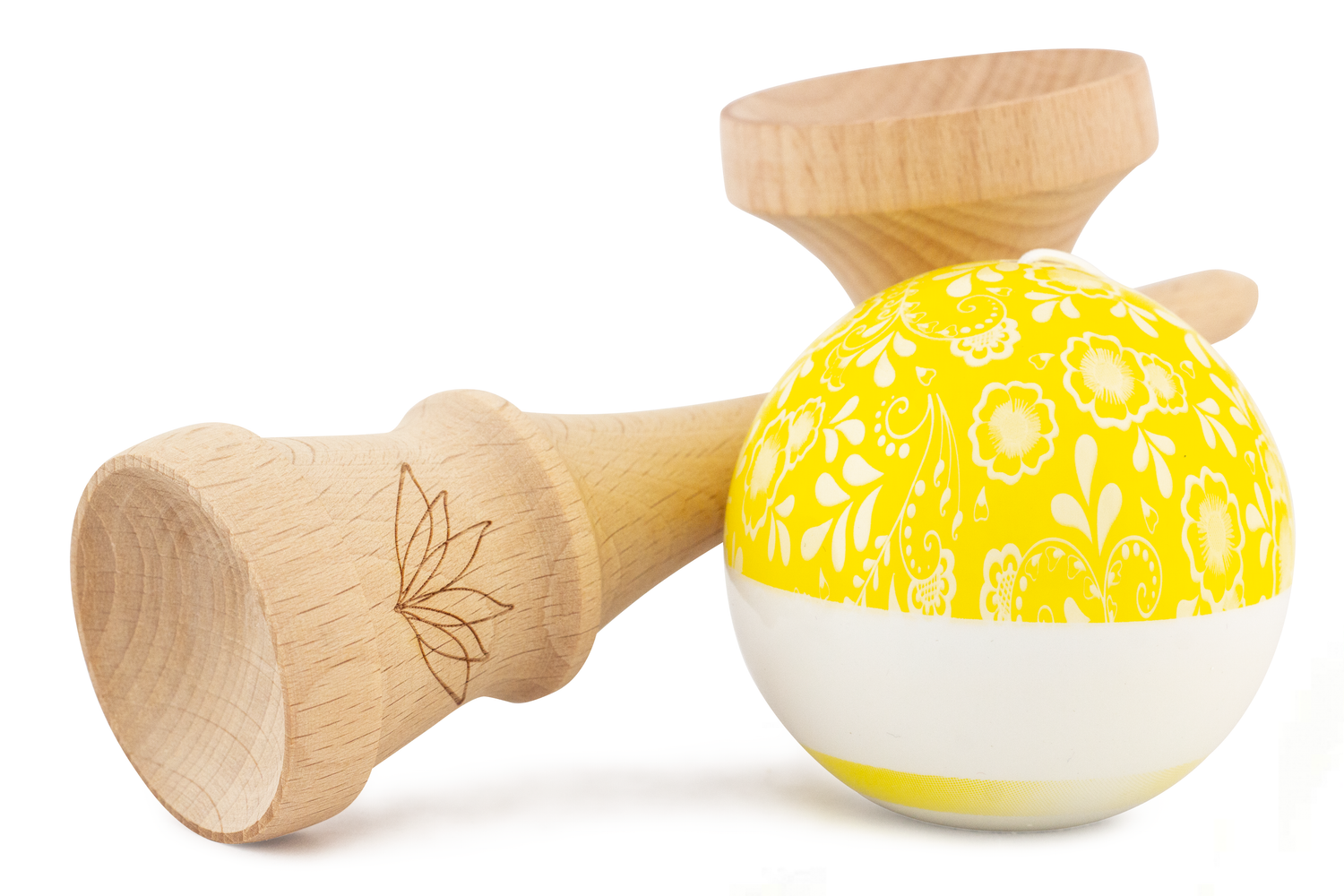 Yellow Bloom Kendama – Lotus Kendamas